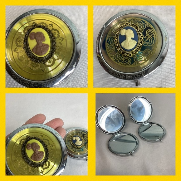 Accessories | Vintage Cameo Compact Mirror | Poshmark
